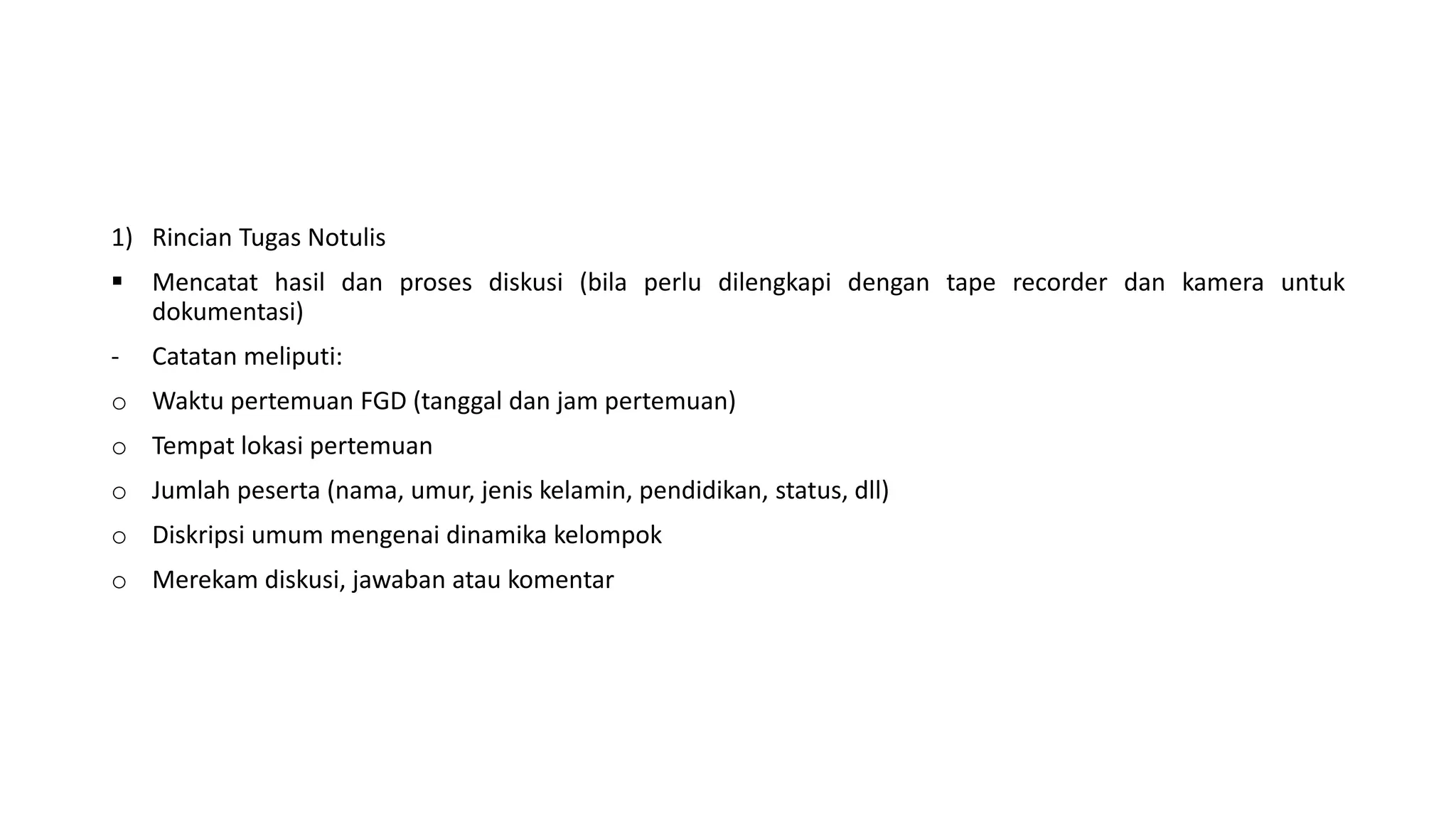 PPT Prosedur Pelaksanaan FGD pada Program Studi | PPTX