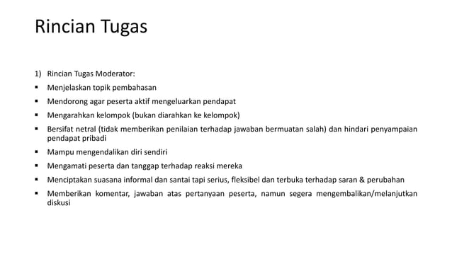 PPT Prosedur Pelaksanaan FGD pada Program Studi | PPTX