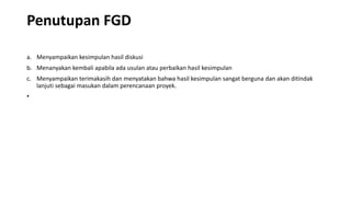 PPT Prosedur Pelaksanaan FGD pada Program Studi | PPTX