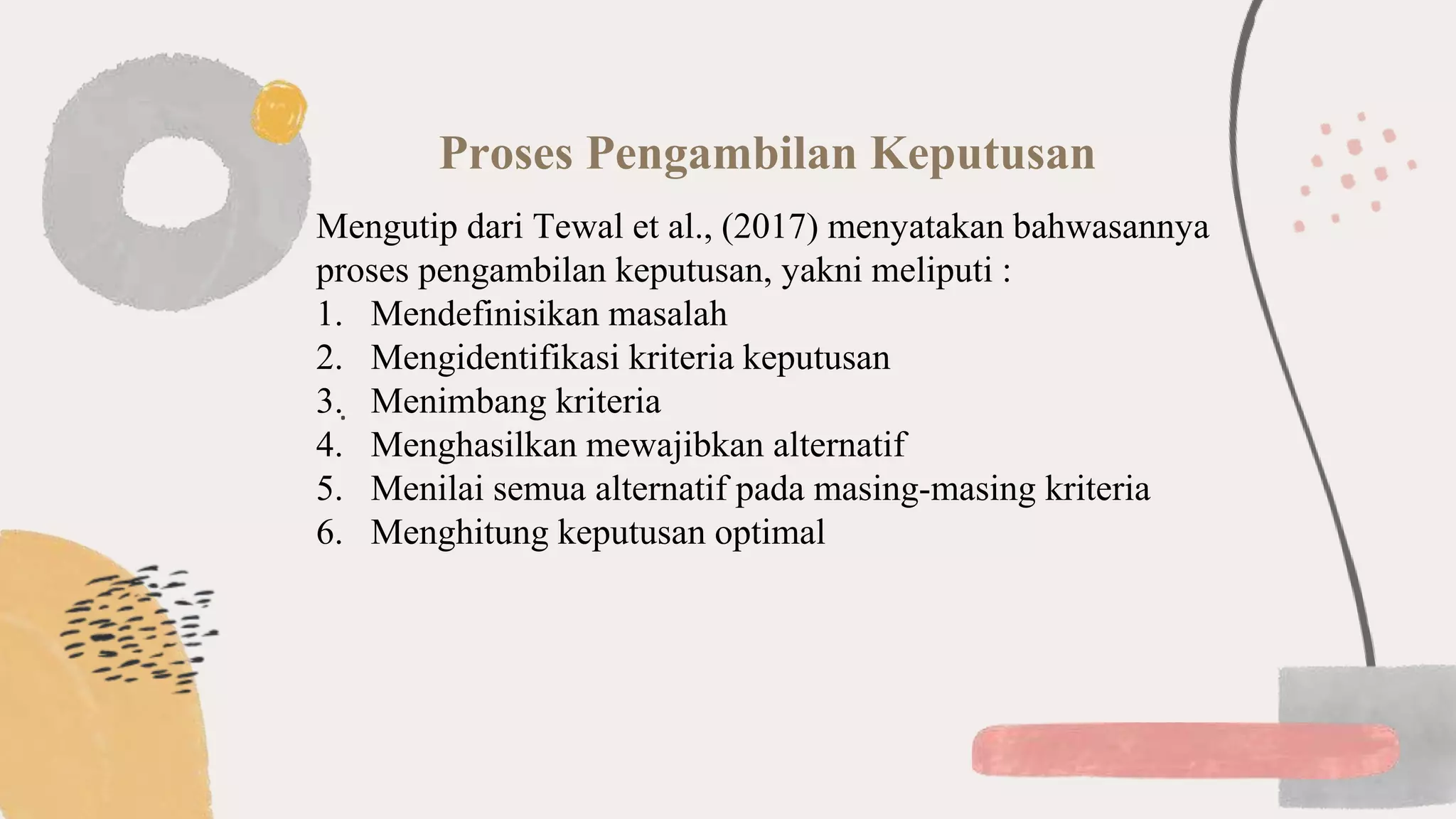 Proses Pengambilan Keputusan | PPT