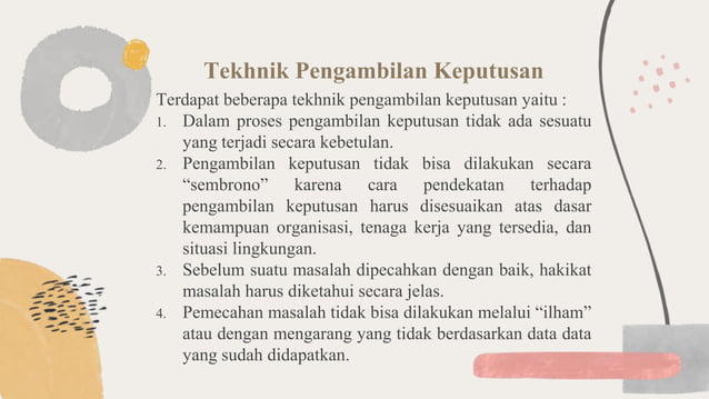 Proses Pengambilan Keputusan | PPT