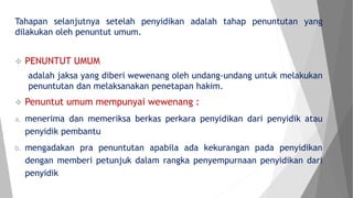 PPT PROSES PERADILAN PIDANA .BY NINA RAHAYU BELIApptx | PPTX