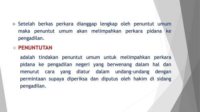 PPT PROSES PERADILAN PIDANA .BY NINA RAHAYU BELIApptx | PPTX