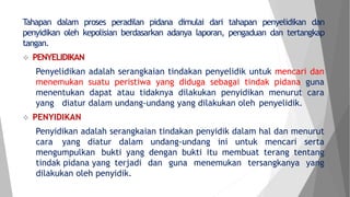 PPT PROSES PERADILAN PIDANA .BY NINA RAHAYU BELIApptx | PPTX