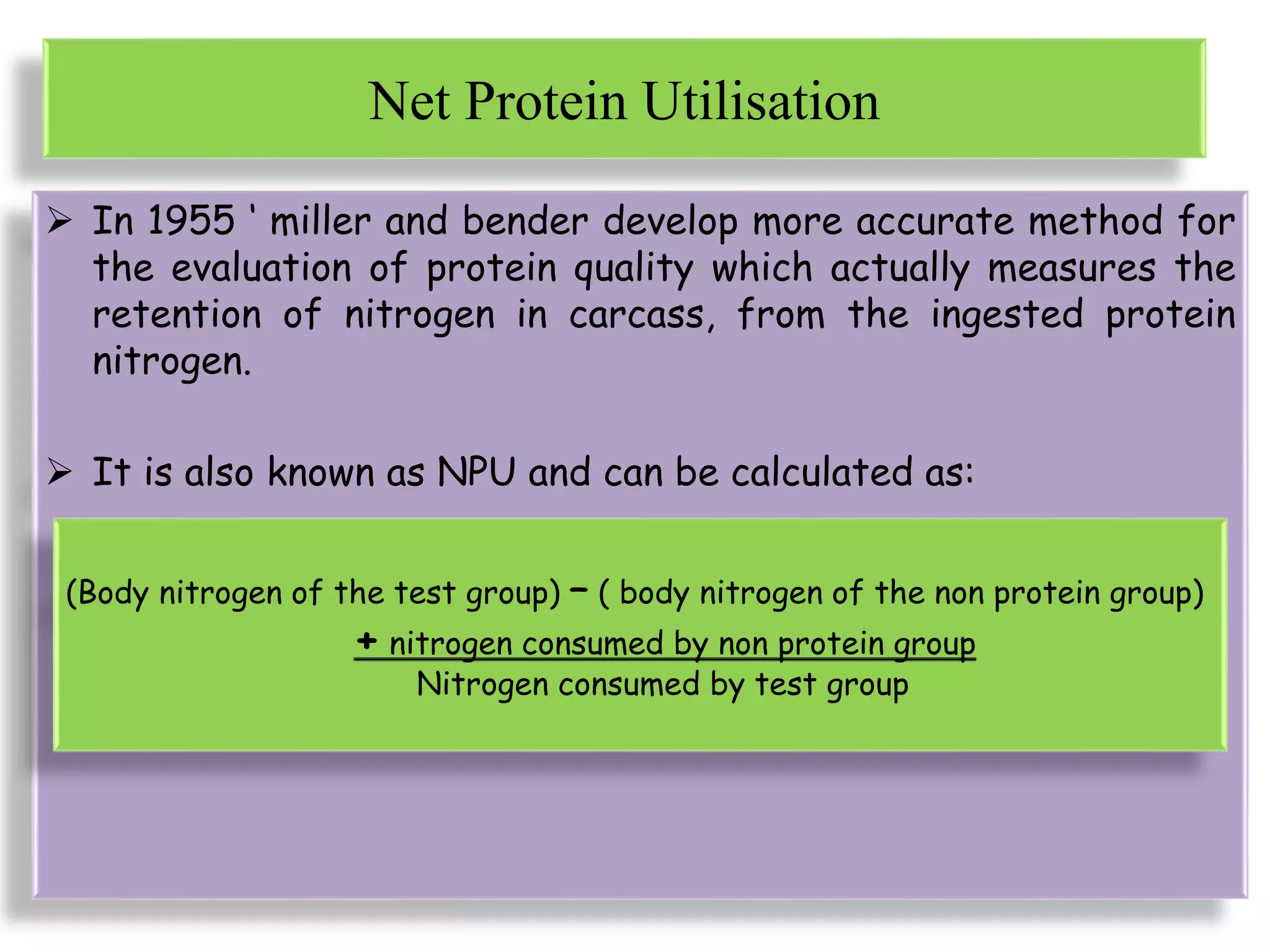 Ppt protein quality & novel protein sources | PPTX
