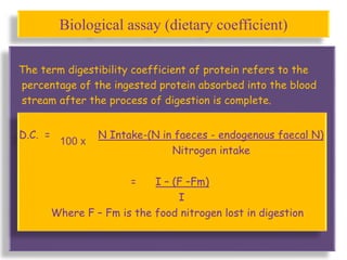 Ppt protein quality & novel protein sources | PPTX