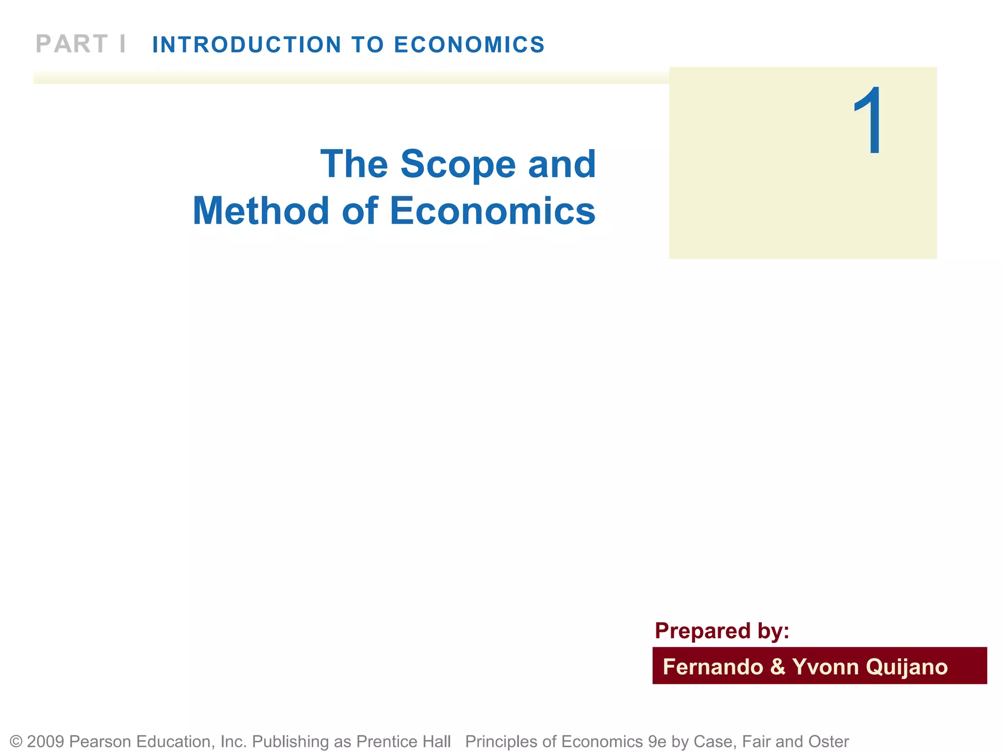 Principles of economics (Chapter 1) | PPT