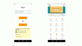 flutter framework android app development presentation with projects images included | PDF