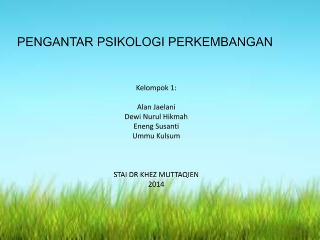 psikologi perkembangan | PPTX