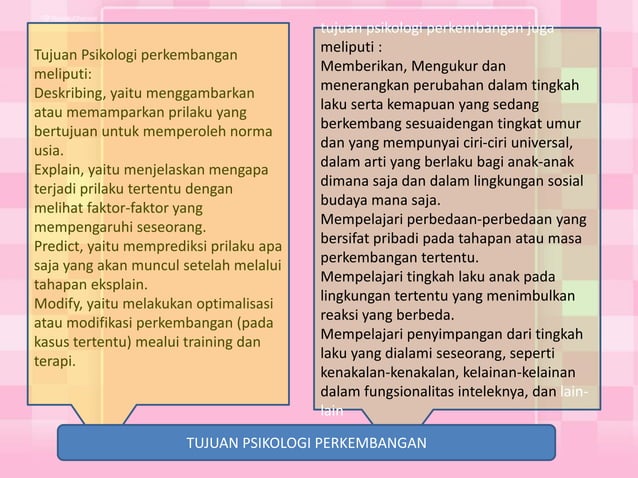 psikologi perkembangan | PPTX