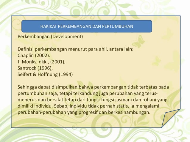 psikologi perkembangan | PPTX