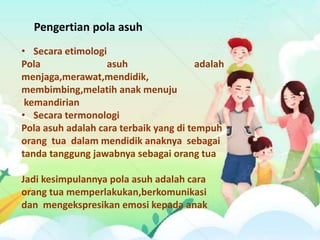 Psikologi perkembangan-pola asuh orangtua | PPTX