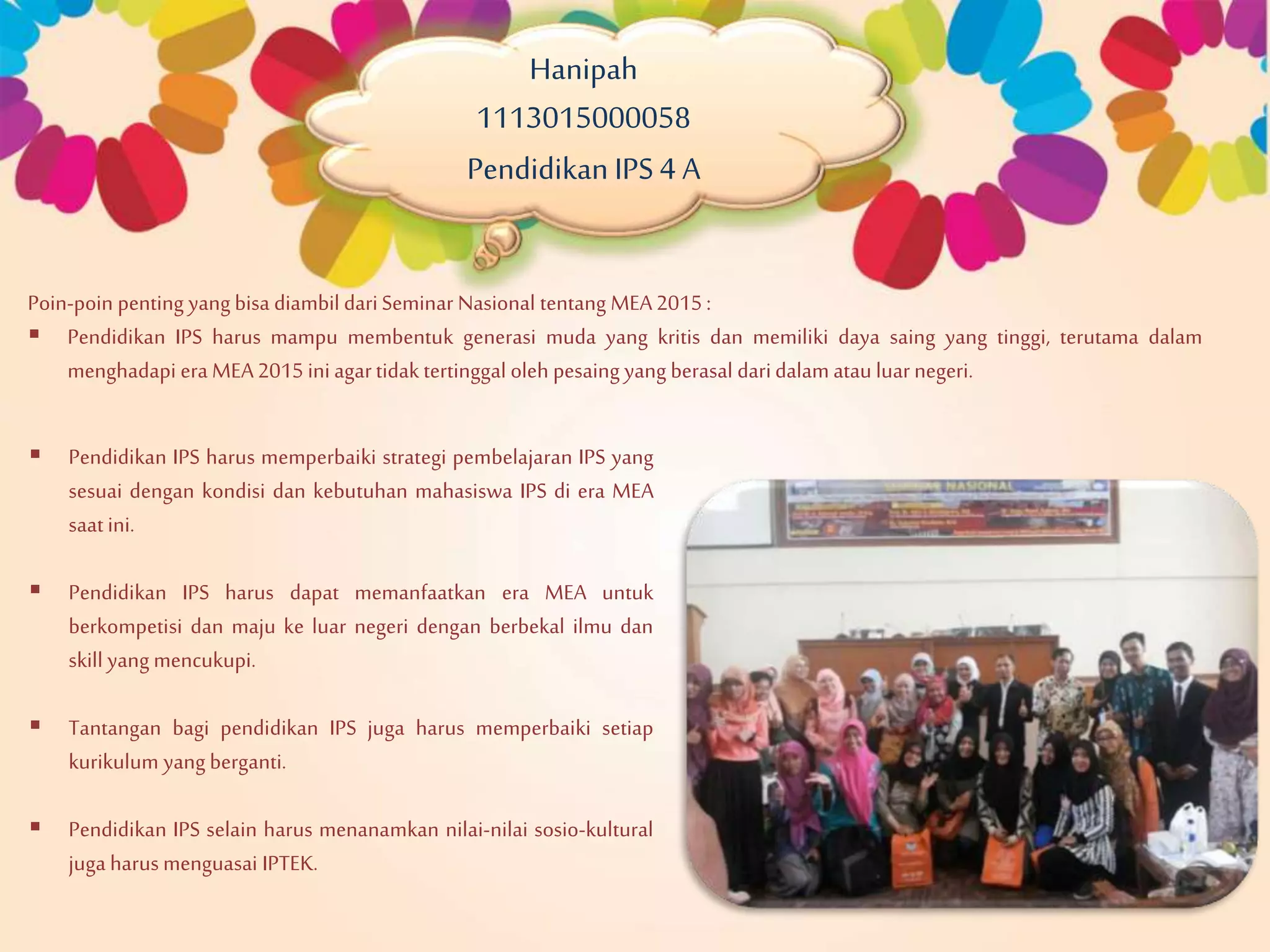 Seminar tentang MEA | PPT
