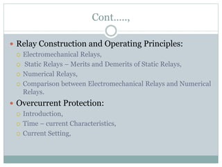 power system protection | PPTX