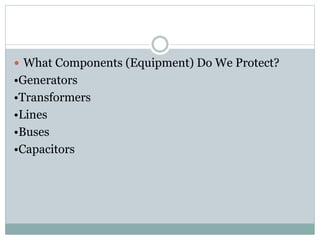 power system protection | PPTX
