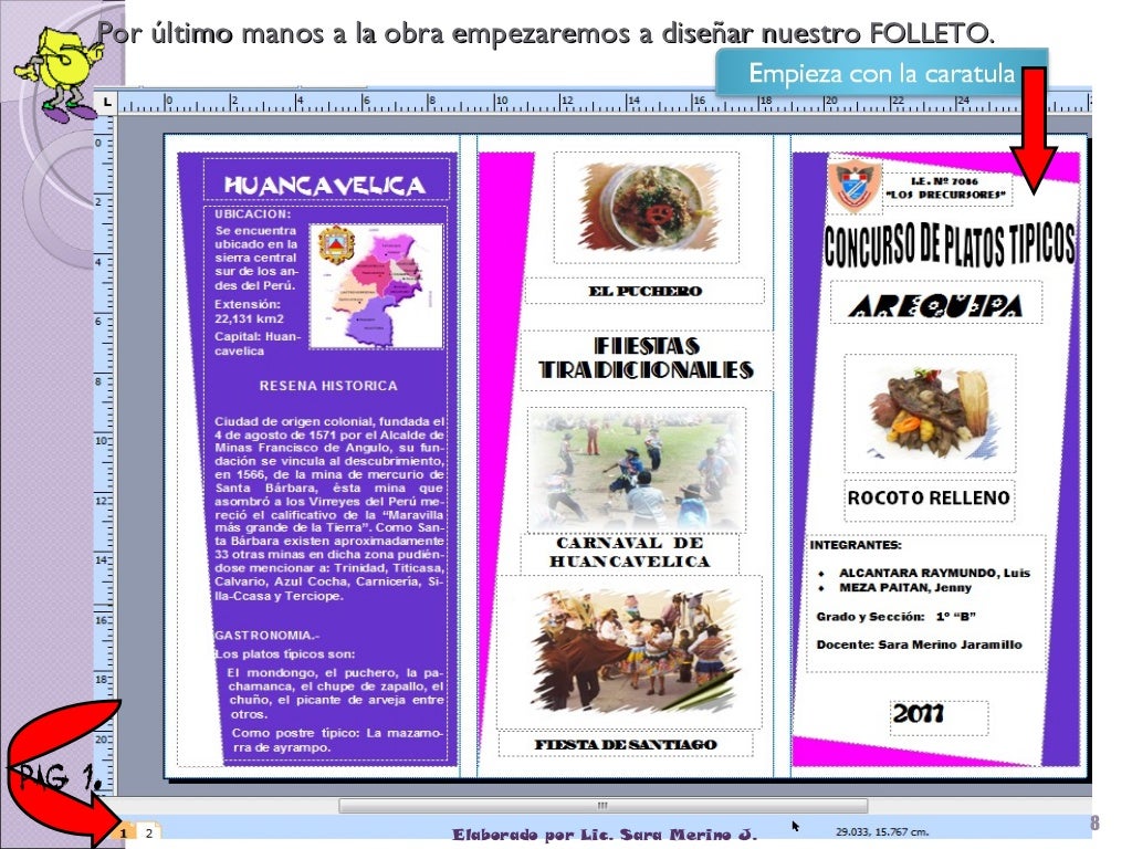 FOLLETO EN PUBLISHER
