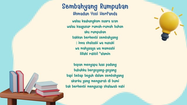 powerpoint mengidentifikasi unsur unsur puisi | PPT