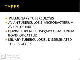 PULMONARY TUBERCULOSIS | PPT