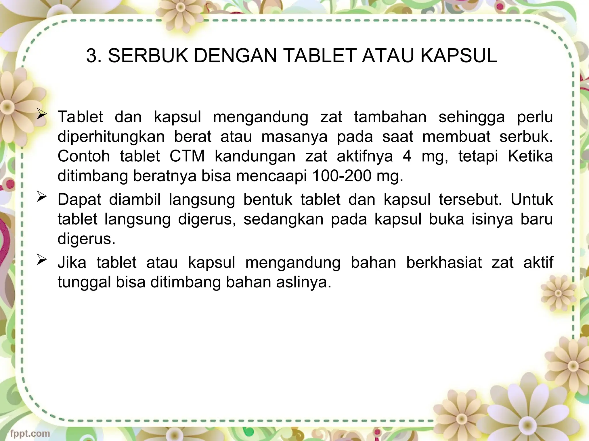 materi pulvis dan pulveres untuk SMKS Farmasi | PPT