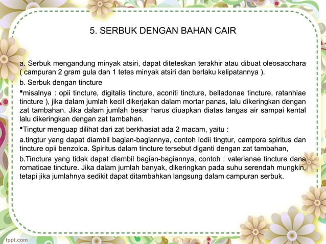 materi pulvis dan pulveres untuk SMKS Farmasi | PPT