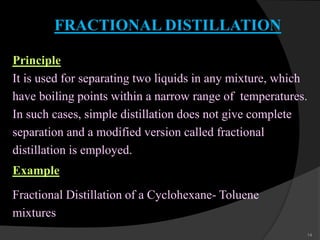 Ppt purification of organic compounds | PPT