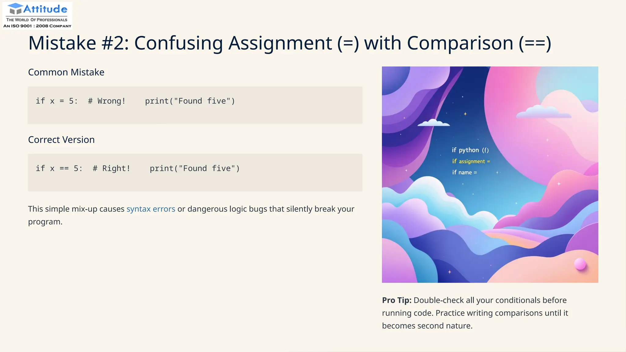Top 5 Mistakes Students Make While Learning Python Pptx