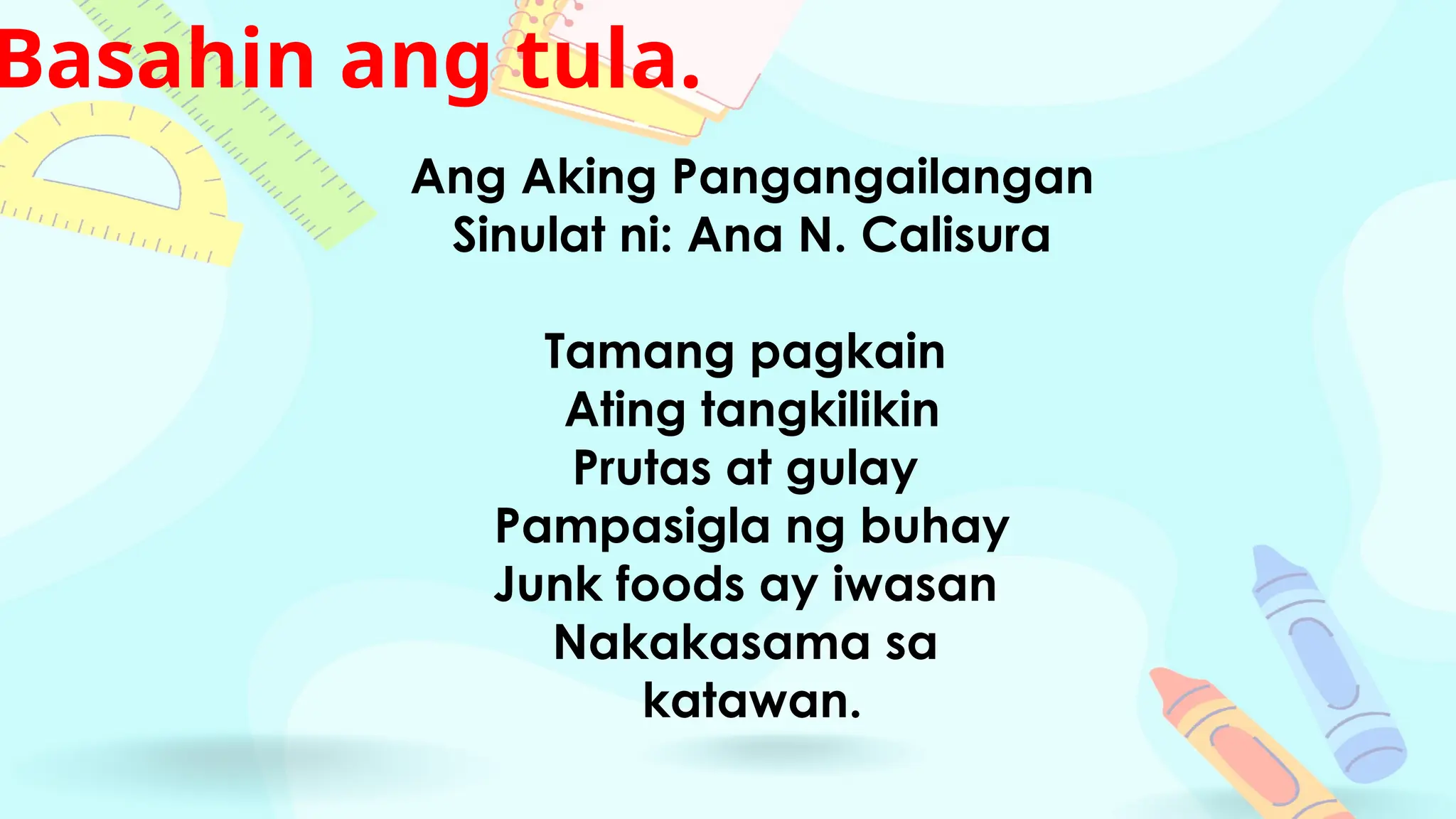 PPT Q1 Week2 Grade 1 MAKABANSA MATATAG.pptx poweerpoint | PPTX