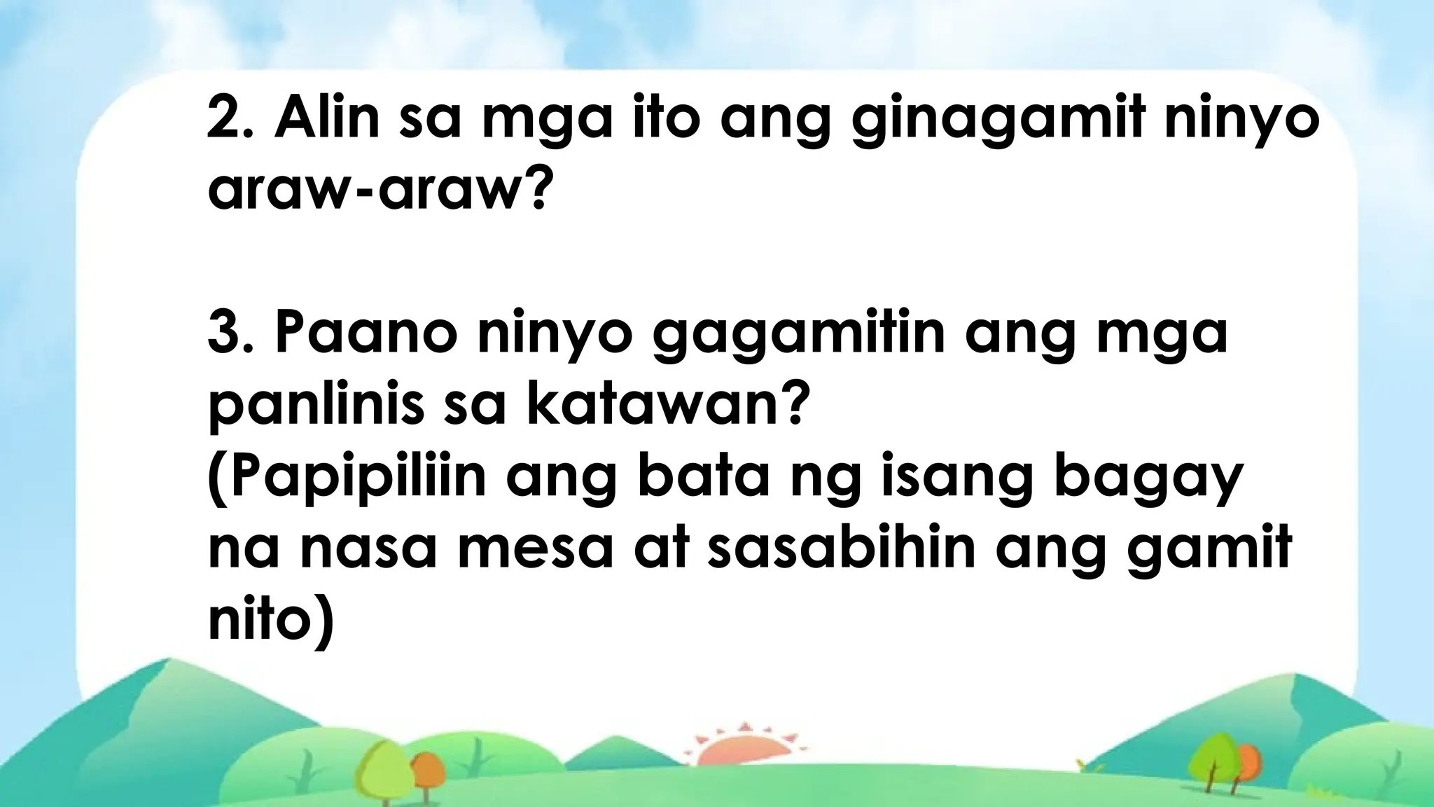 PPT Q1 Week2 Grade 1 MAKABANSA MATATAG.pptx poweerpoint | PPTX