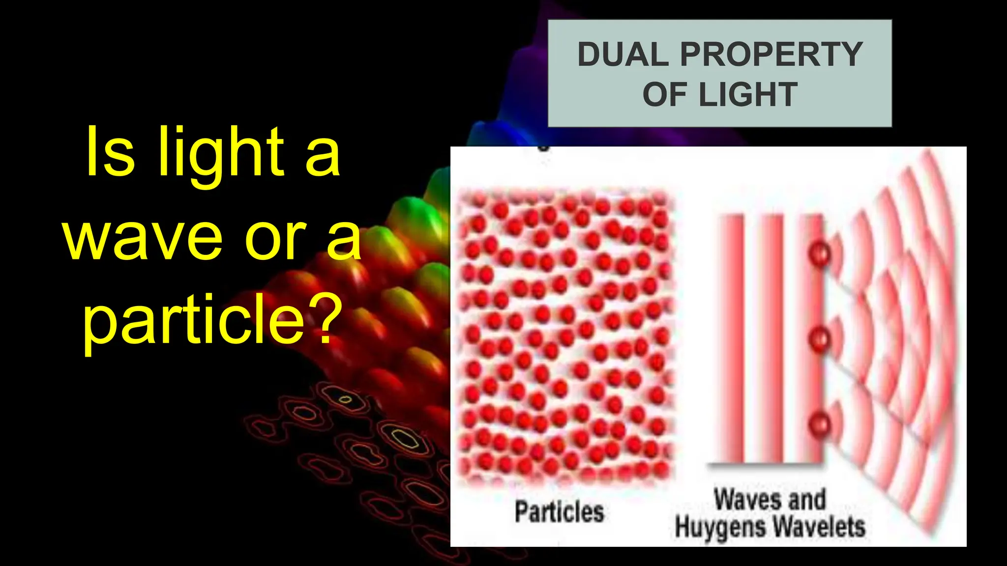 emergence of light- How light acts as a wave and a particle | PPTX