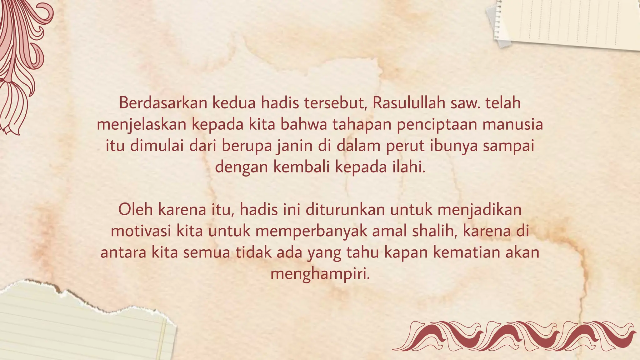 Hakikat Penciptaan Manusia - Al-Quran Hadits | PPTX
