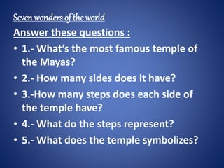 Ppt questions wonders | PPTX