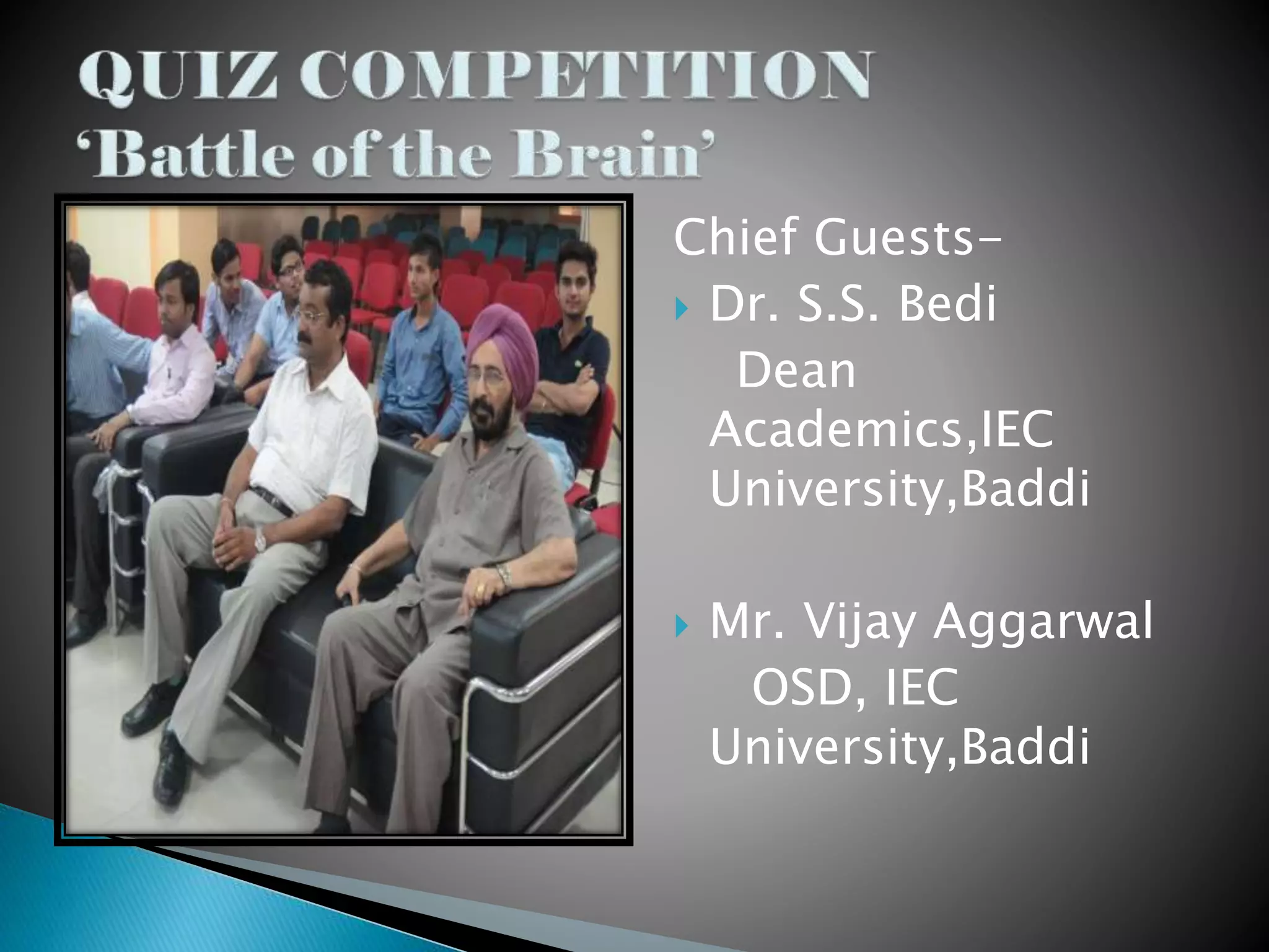 Quiz competition at IEC | PPTX