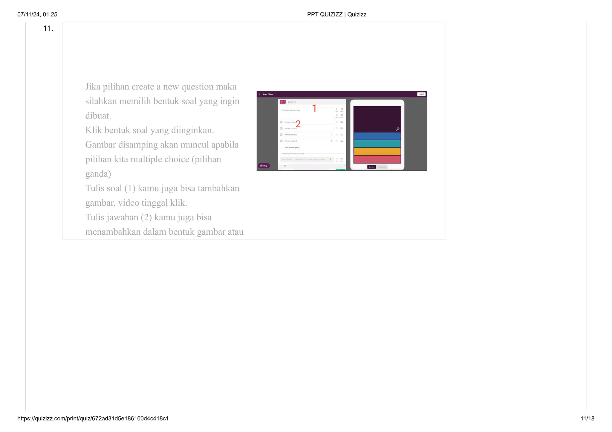 tata cara pembuatan quizzis PPT QUIZIZZ _ Quizizz pdf | PPT