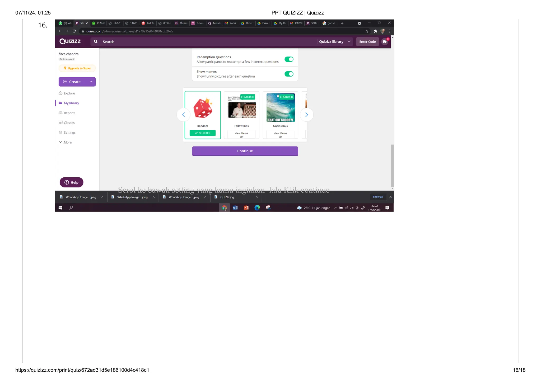 tata cara pembuatan quizzis PPT QUIZIZZ _ Quizizz pdf | PPT