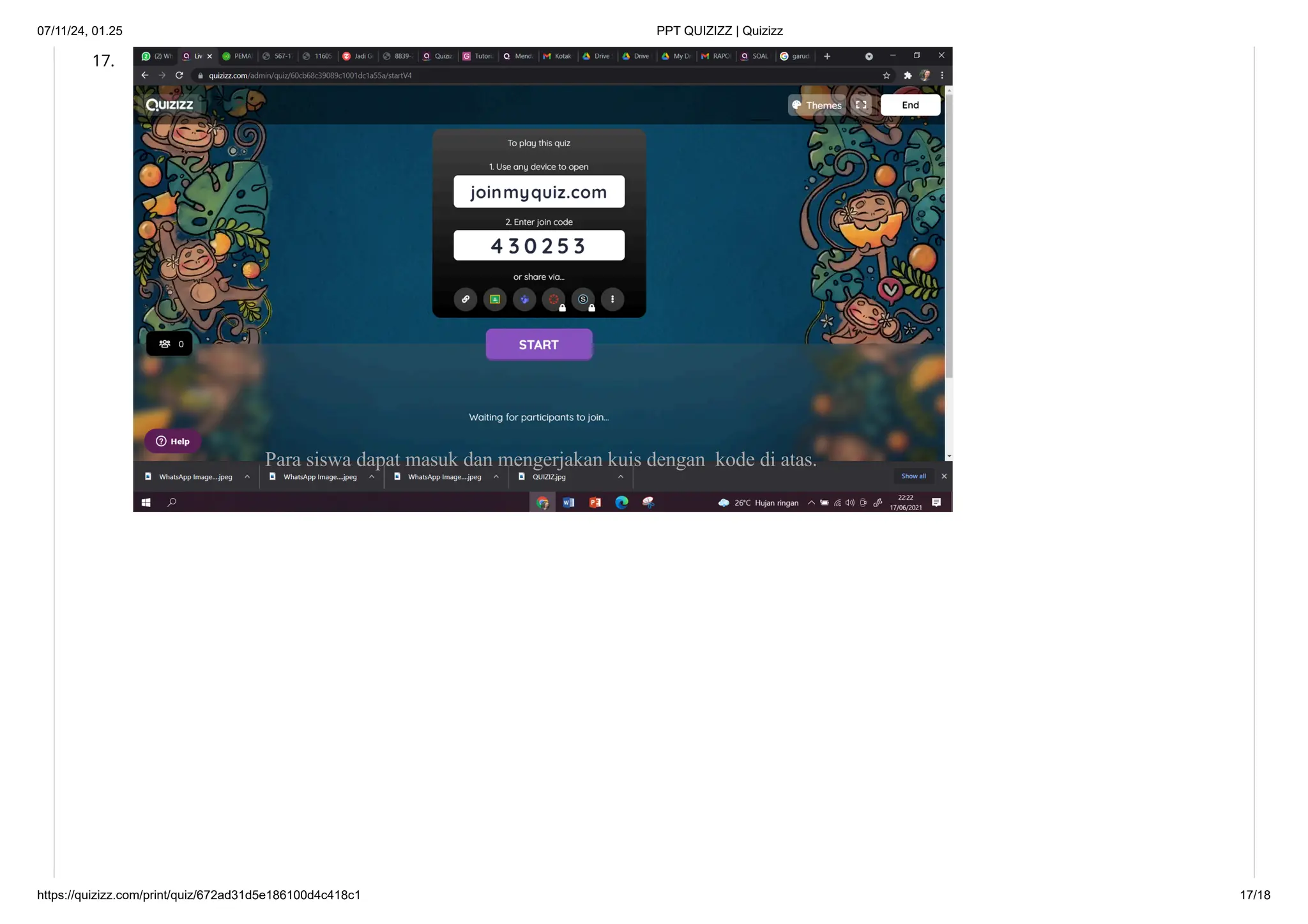 tata cara pembuatan quizzis PPT QUIZIZZ _ Quizizz pdf | PPT