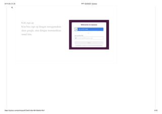 tata cara pembuatan quizzis PPT QUIZIZZ _ Quizizz pdf | PPT