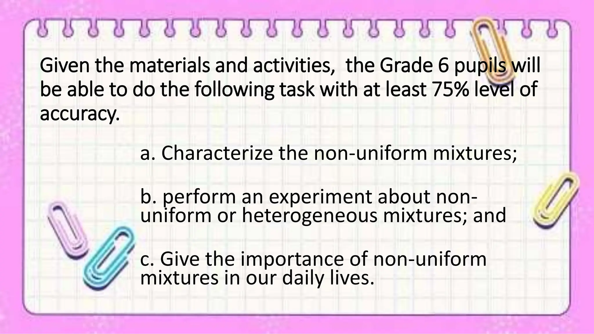 power point presentation_Homogeneous mixtures | PPT