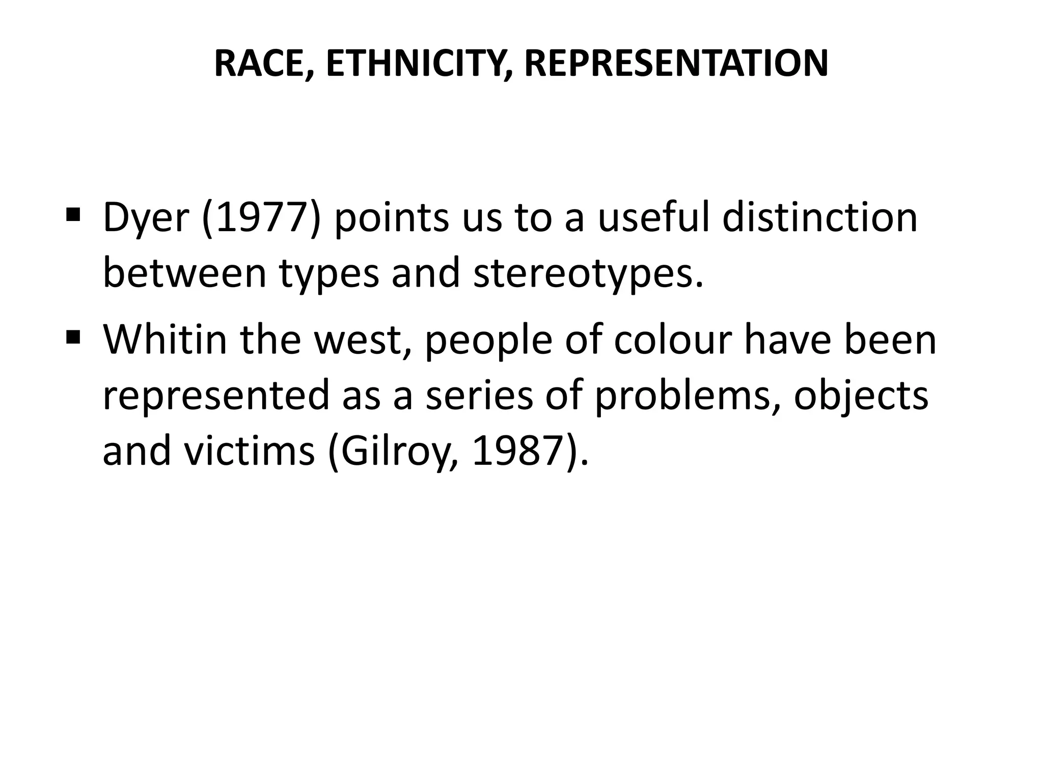 Ppt race, ethnicity, representation | PPT