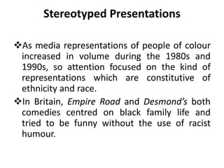 Ppt race, ethnicity, representation | PPT