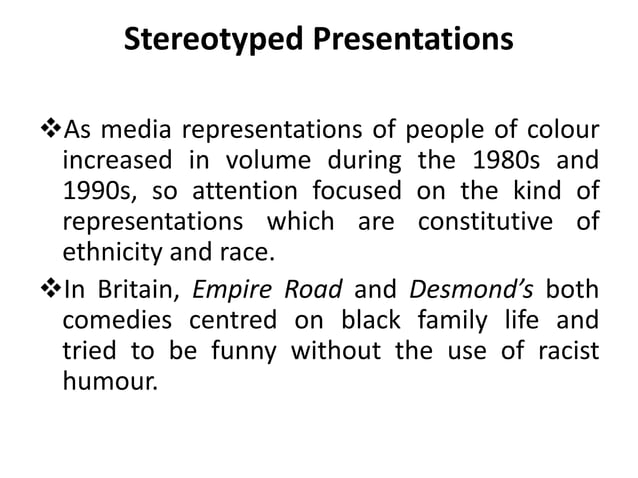 Ppt race, ethnicity, representation | PPT