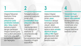 PPT RAKOR POKJANAL POSYANDU DALAM PENGUATAN INTEGRASI LAYANAN PRIMER | PPTX