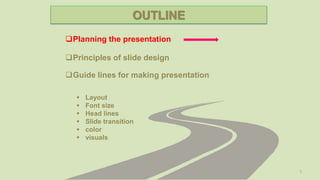 Instructions for Power point presentation | PPT