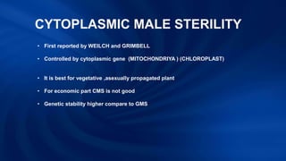 self incompatibility and male sterility. pptx | PPTX