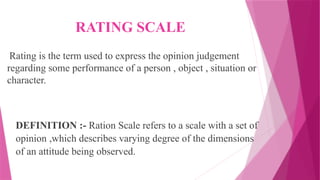 RATING SCALE AND CHECKLIST. [NURSING EDUCATION] | PPTX