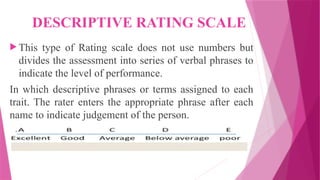 RATING SCALE AND CHECKLIST. [NURSING EDUCATION] | PPTX