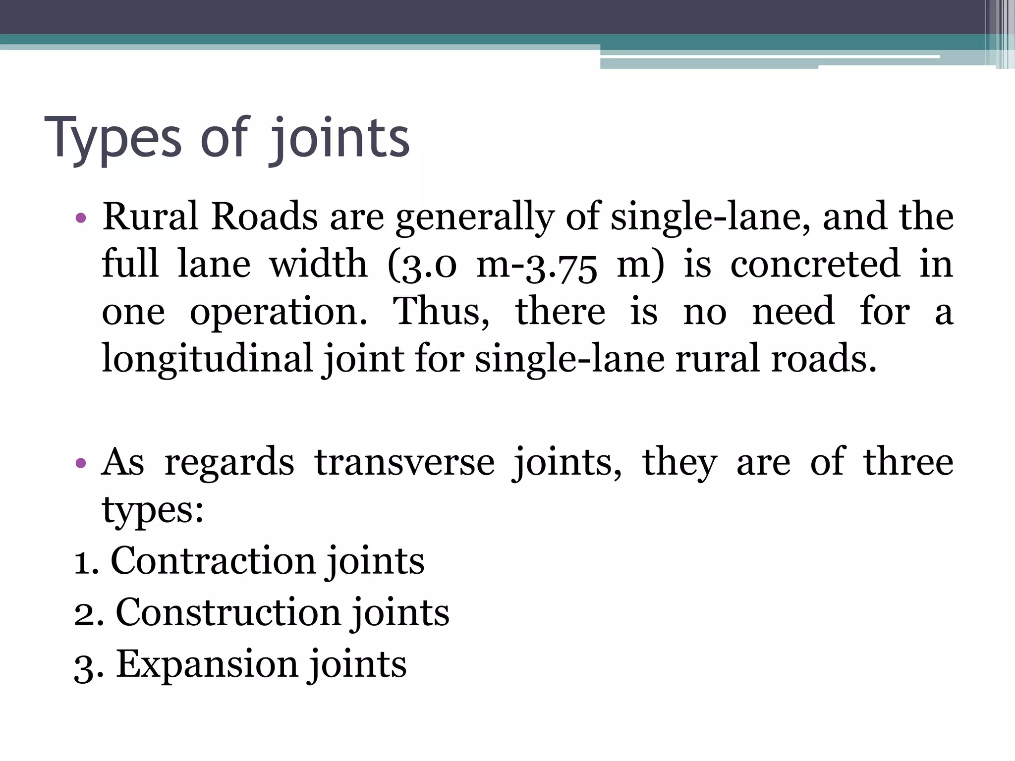 Ppt rcc road design | PPTX