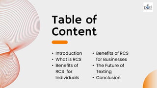 How RCS Revolutionizes the Texting Experience | PPT