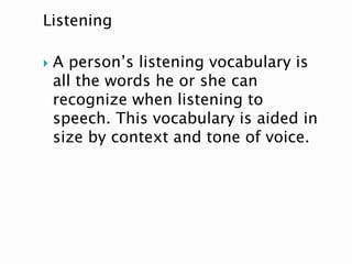 Vocabulary Building | PPTX