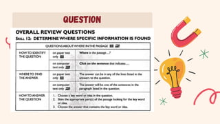 PPT Reading Teks, skill 12 determine where specific information is ...