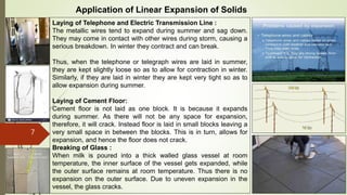 REAL WORLD APPLICATION OF THERMAL EXPANSION | PPTX
